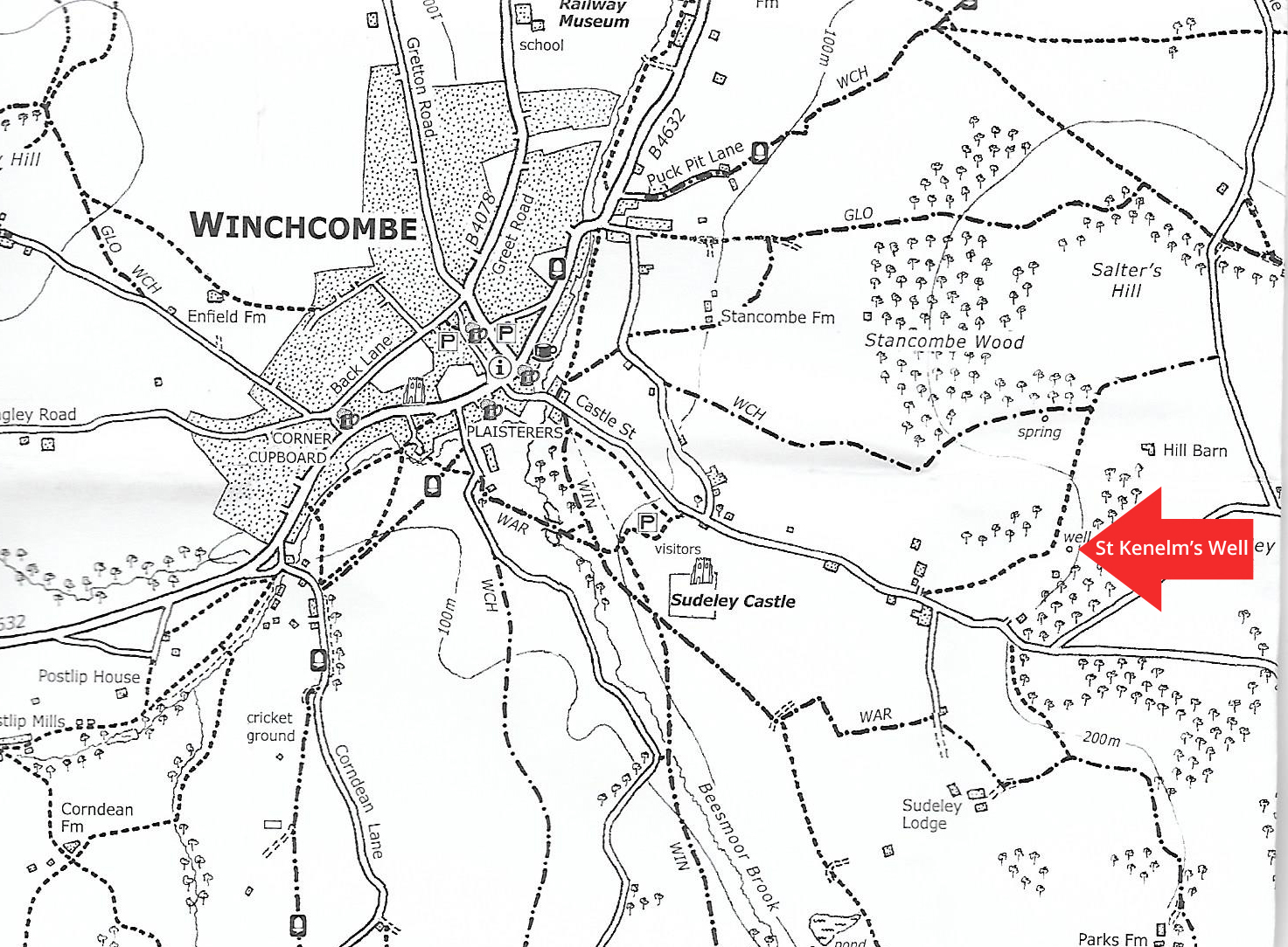 st kenelms well map - Winchcombe; a historic Cotswold town with charm ...